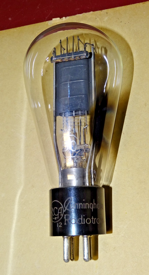 RCA Radiotron/Cunningham Type 50 Globe Shaped Radio/Audio Tube, Strong ...