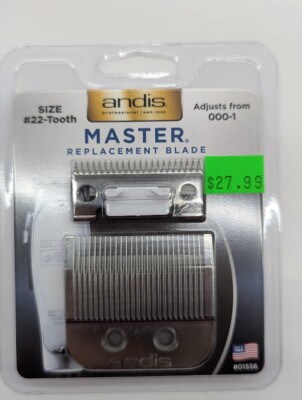 Andis Master Replacement Blade (Adjusts from 000-1) Size #22-Tooth | eBay