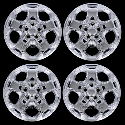 4 New 2010-2012 Ford Fusion 17" Chrome Wheel Covers Full Rim Hub Caps 5 ...