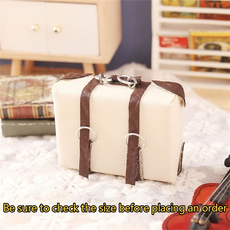 1:12 Dollhouse Miniature Suitcase Luggage Box Briefcase Mini Bag Home ...