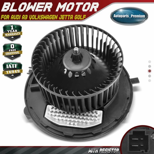 HVAC Blower Motor Fan w/ Resistor for Audi A3 Volkswagen Jetta Golf ...