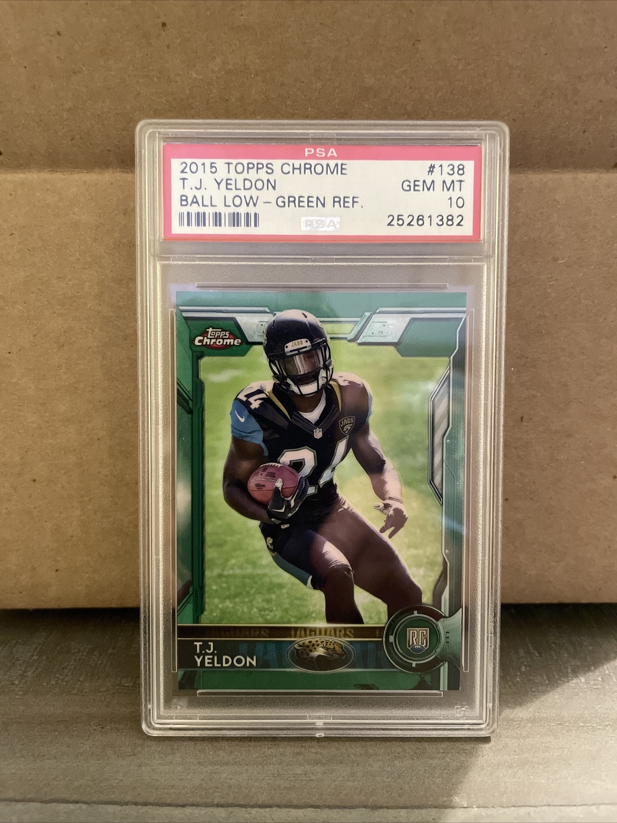 2015 Topps Chrome - Rookies T.J. Yeldon #138 Green Refractor (RC) for ...