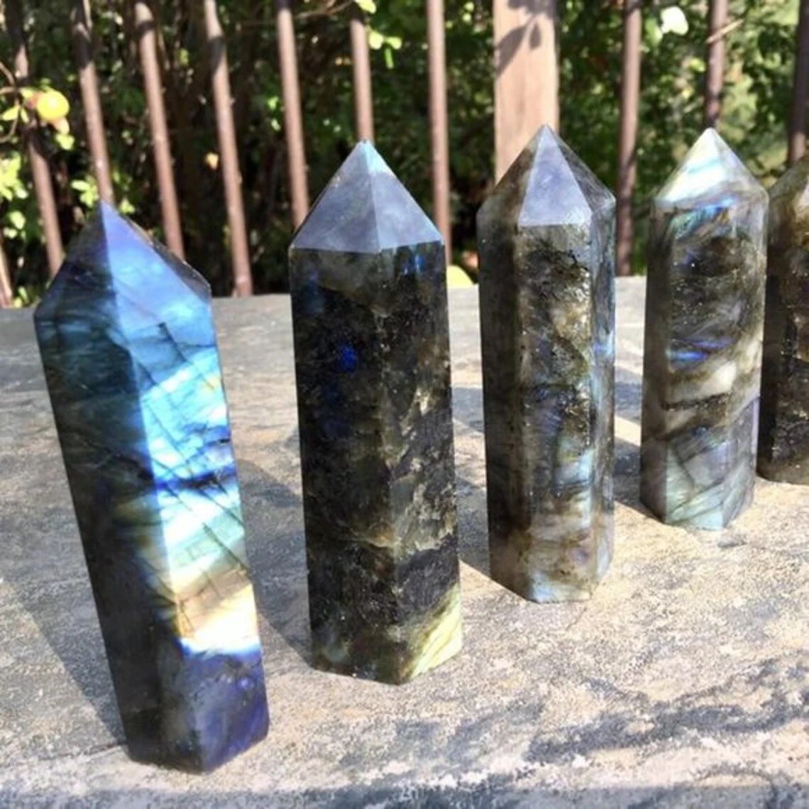 3'' Labradorite Point Obelisk Natural Crystal Tower Decoration for ...