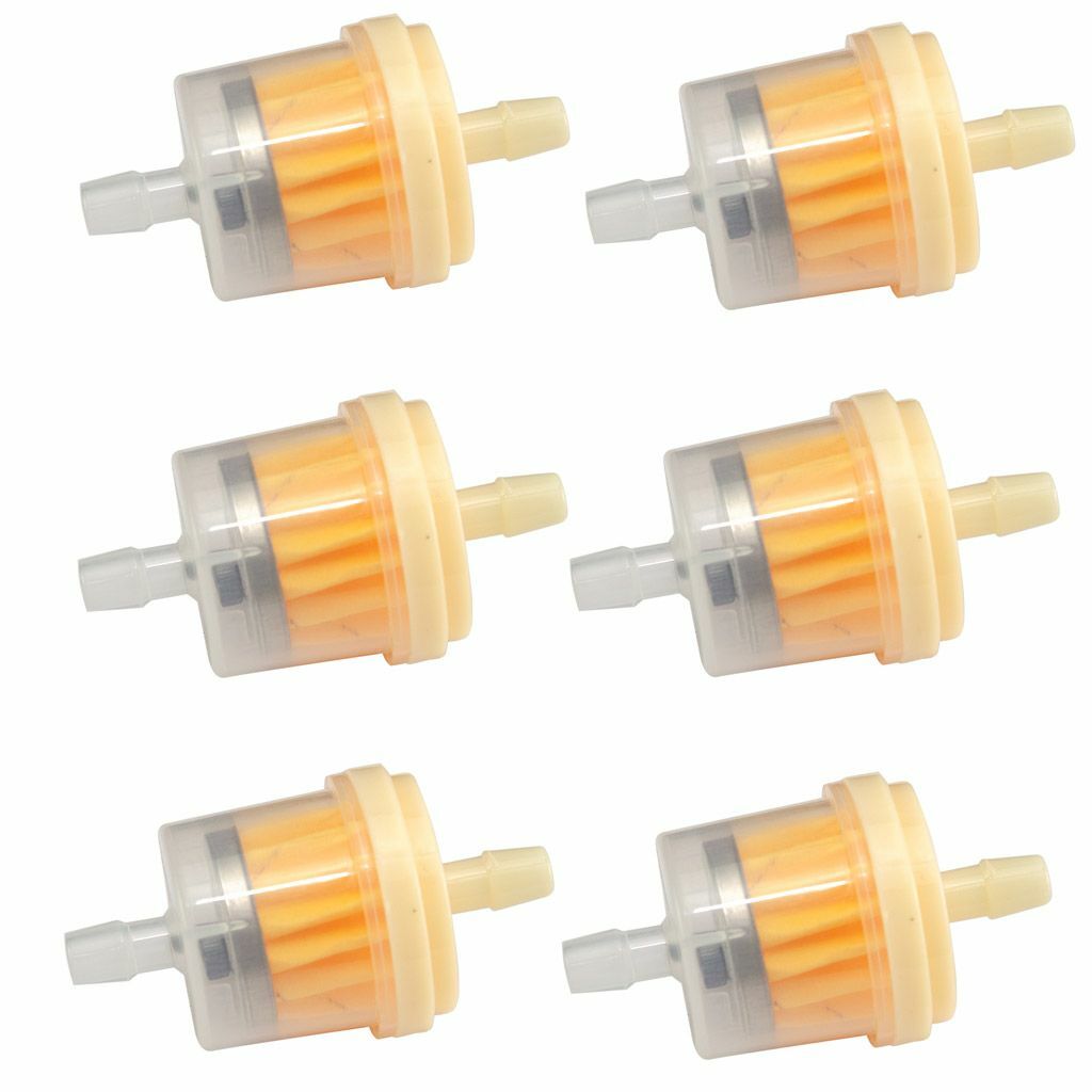 50PCS 6MM 7MM 1/4" INLINE FUEL GAS FILTER LAWN MOWER SMALL ENGINE FUEL ...