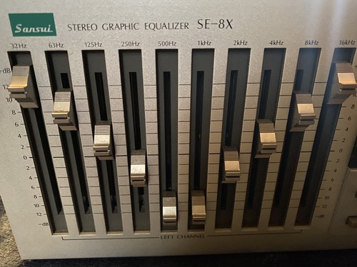 SANSUI SE-8X Graphic Equalizer. 10 Band EQ -Silver Green* Home Audio Reference | eBay