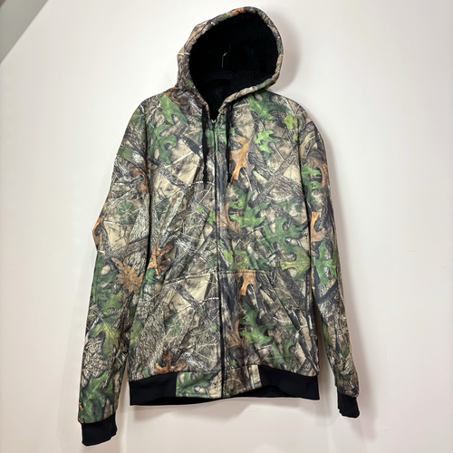 True Timber Camo Hoodie Mens XXL Sherpa Lined HTC Green Zip Up Outdoor ...