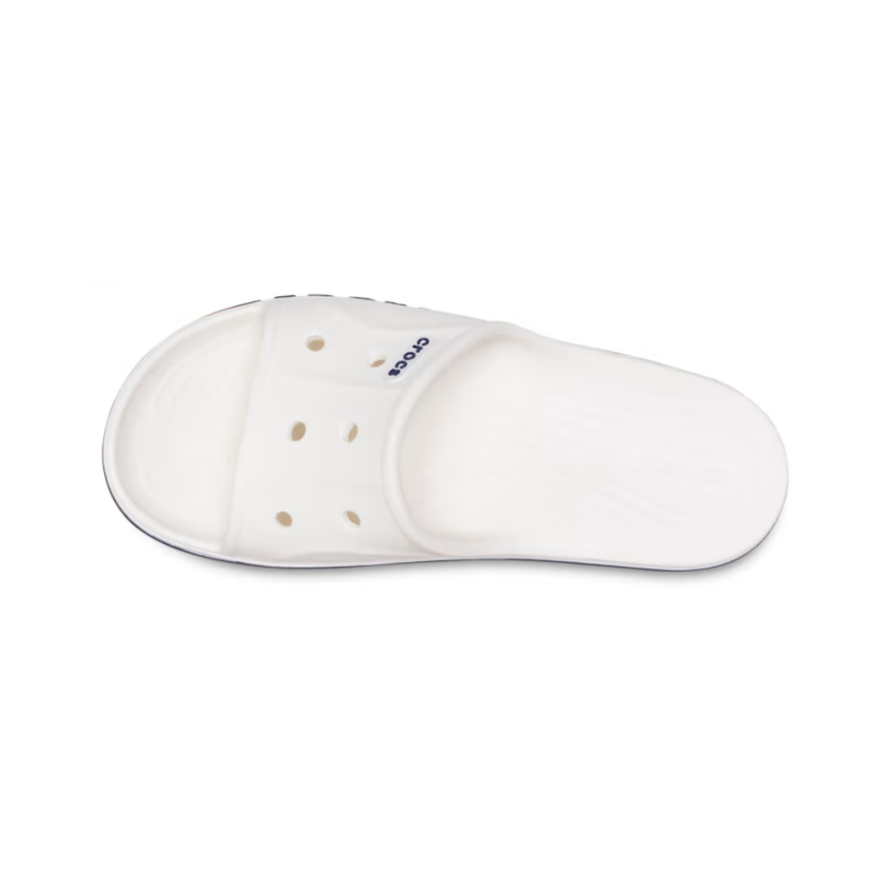 NEW CROCS BAYABAND SLIDE 205392 205392-126 WHITE / NAVY UNISEX SIZE | eBay
