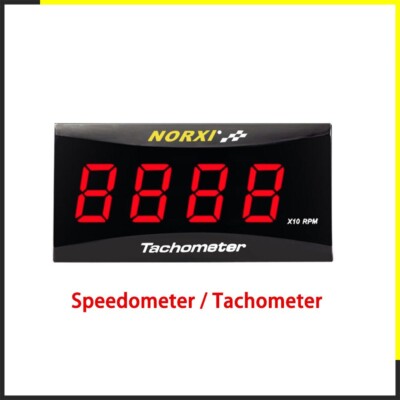 RPM Digital Inductive Tachometer Waterproof Tiny Digital Hour Tach ...