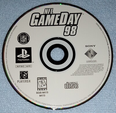NFL Gameday 98 (PS1, 1997) DISC ONLY Black Label TESTED! | eBay