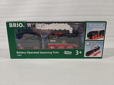 Brio World 33884 Battery Operated Steaming Train Real Steam | eBay