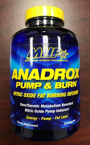 MHP ANADROX Pump & Burn Nitric Oxide Fat BURNING INFERNO - 224 Capsules ...