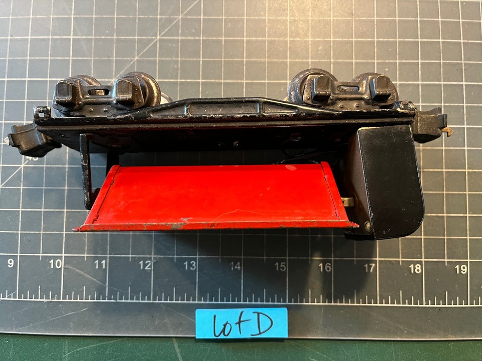 Lionel Train PreWar 3659 Black Red Operating Side Dump Coal Car ...