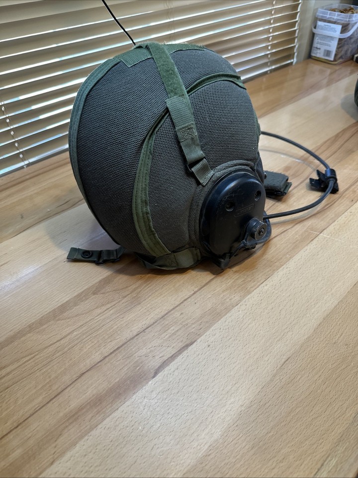 USED CVC TANKER CREWMAN HELMET TACTICAL HEADSET LINER BOSE COMMS BOOM ...