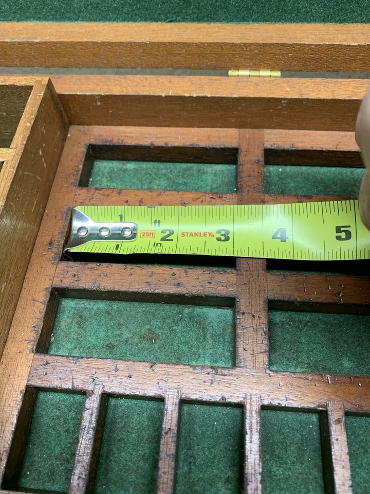 Machinist Tool Used Moore Tool Jig Bore Storage Wood box | eBay