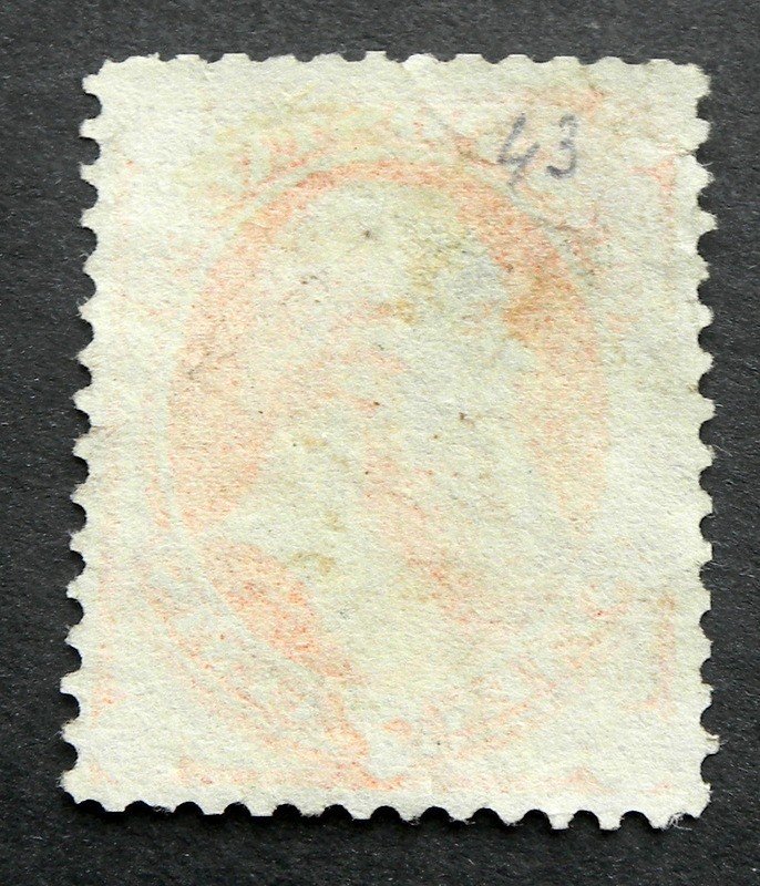 USED 1873 Continental Bank Note #160 7c orange vermilio VERY FINE ...