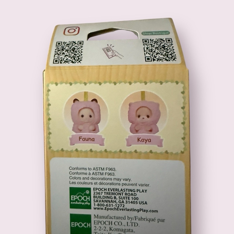 Calico Critters Sylvanian Families Cherry Twin Cutie Cherries Keychain ...