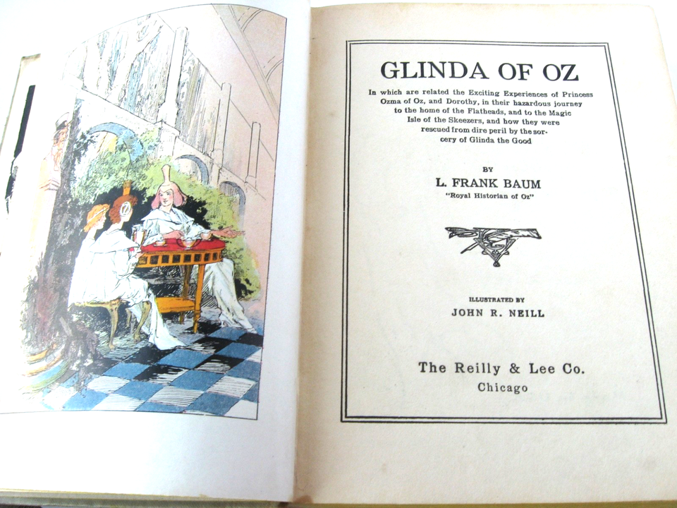 RARE 1920 GLINDA of OZ L Frank Baum BOOK Illustrator John R. Neill ...
