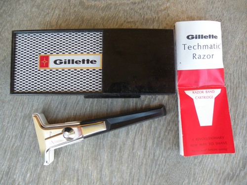 Vintage 1960's or 70's Gillette Techmatic Safety Razor with Box | eBay