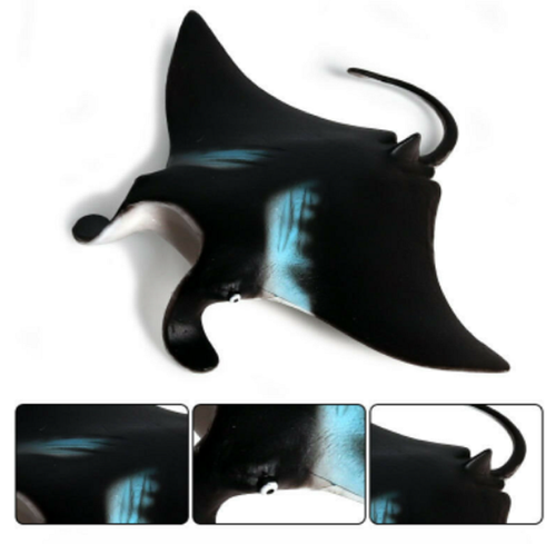 10cm Mini Manta Ray Shark Fish PVC Toy Ocean Sea Animal Figure Kids ...