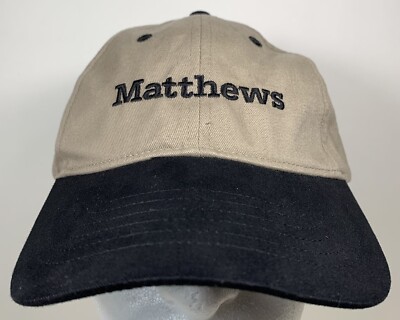 Matthews Hat Khaki Black Investment Tech Family Name Love Peace Cap | eBay