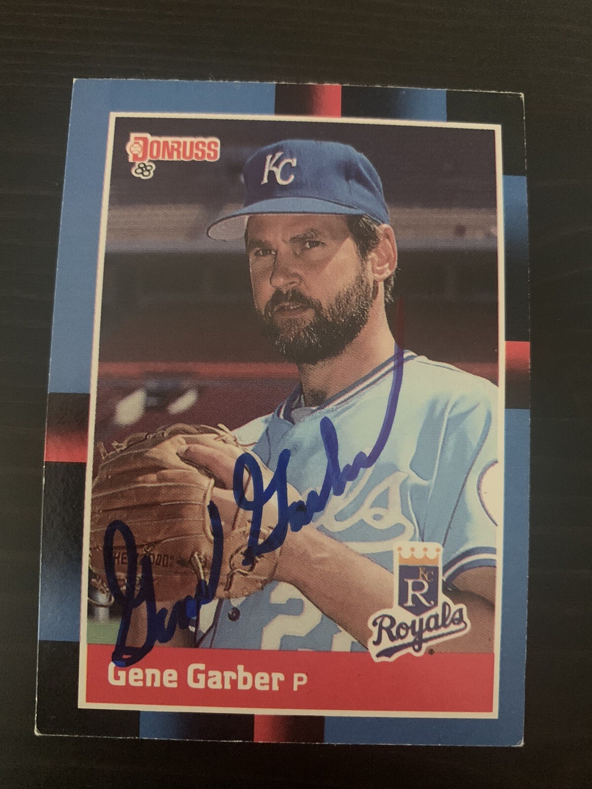 1988 Donruss #618 Gene Garber Kansas City Royals Signed Card ...