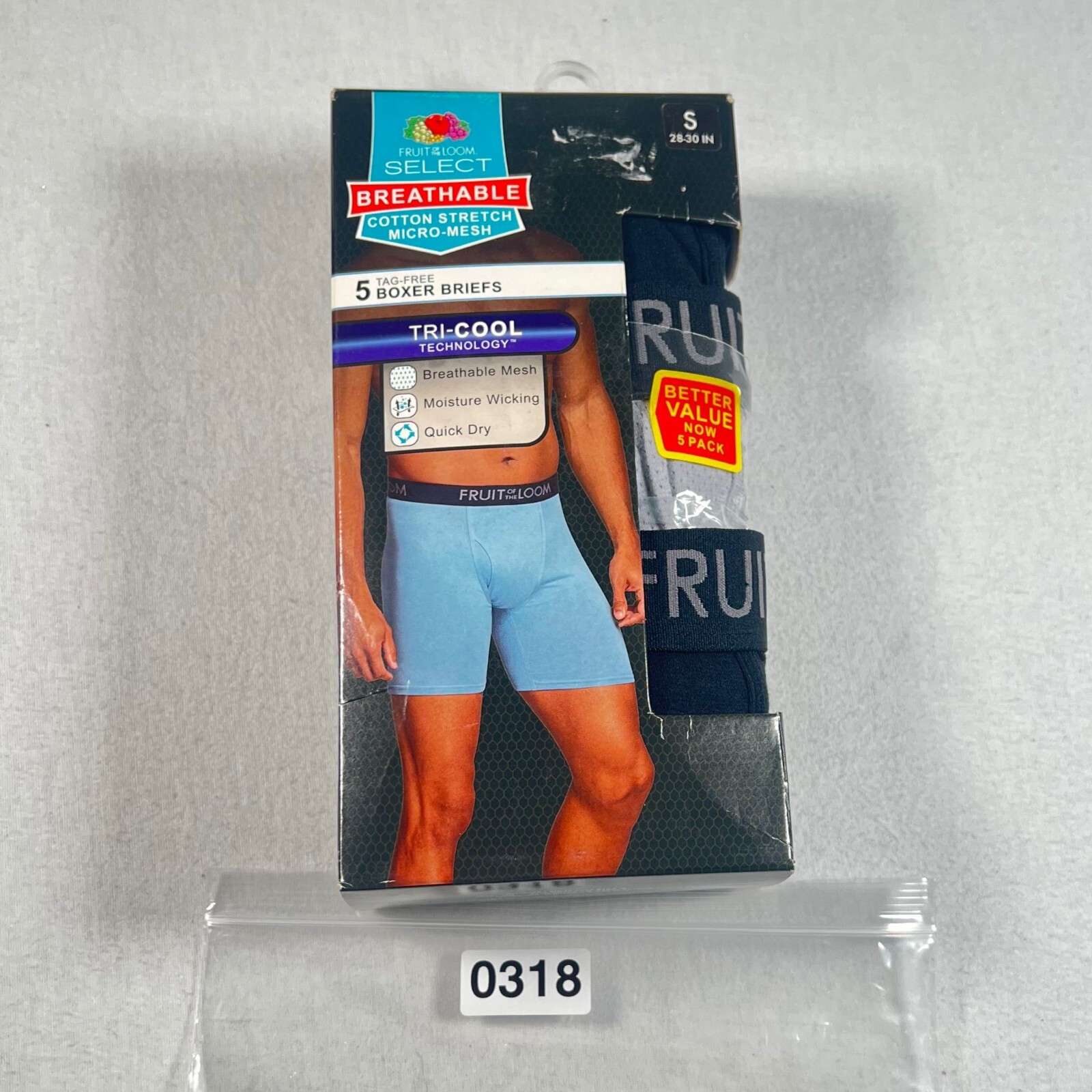 Fruit of the Loom Men s Breathable Cotton Micro-Mesh Long Leg Boxer ...