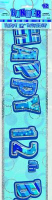 Glitz Blue 12 Foil Banner 12ft Party Supplies AUS Stock | eBay Australia