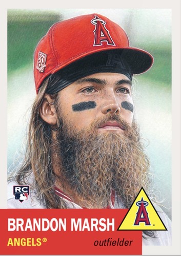 BRANDON MARSH RC Rookie Card 2022 Topps Living Set #501 Los Angeles ...