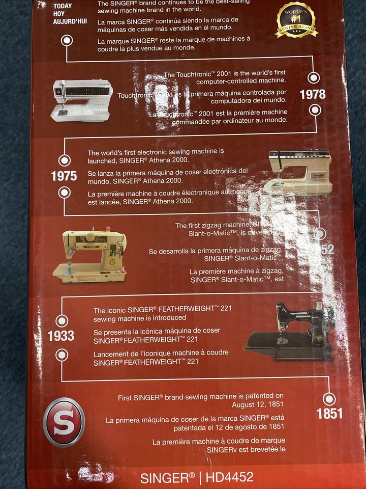 Singer Heavy Duty 4452 Sewing Machine with 32 Built-In Stitches ...