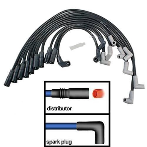 Summit Racing 8.5mm Ignition Wires 887825 Set 8 Spark Plug SGen II LT1 ...