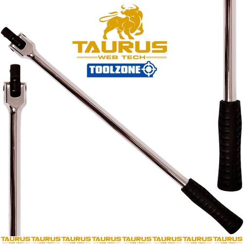 TOOL ZONE 18'' x 1/2'' FLEXI BAR Rubber Grip Wrench Breaker DIY Drive ...