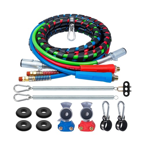 CheeMuii Semi Truck Air Lines Kit 12 FT 3 in 1 ABS Power Air Line Air ...