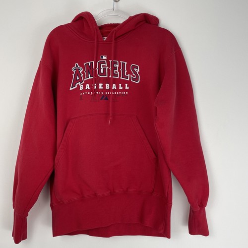 Angels Baseball Authentic Collection Majestic Hoodie Unisex Sz M Red ...