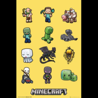 Poster - Minecraft - Characters | eBay
