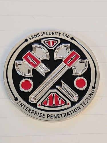 SANS SEC560 Challenge Coin - Enterprise Penetration Testing | eBay
