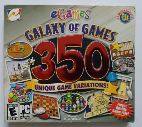 Galaxy of Games 350 (PC CD-ROM Software, 2004) eGames Unique Variations ...