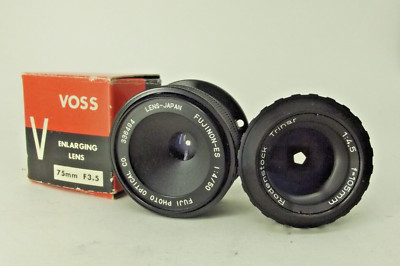 RODENSTOCK TRINAR 1:4,5 F-105MM, FUJINON-ES 1:4/50mm, VOSS 1:3.5 75MM ...