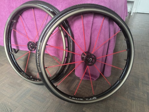 Spinergy 24 Inch Wheelchair Wheels - Set - Red Spokes | eBay