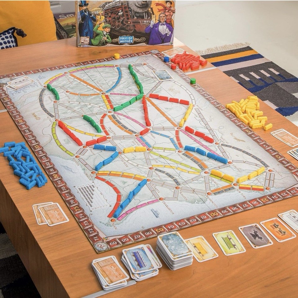 Days of Wonder Ticket To Ride by Alan R. Moon Train Adventure Board ...