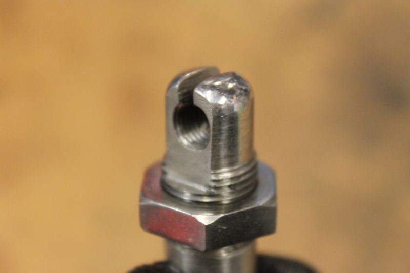 BSA A7 A10 B31 B33 42-6352 Stainless Rear Brake Cable Stop Anchor Bolt ...