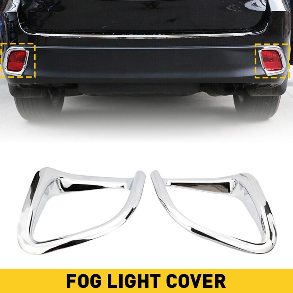 For 2014-2019 Toyota Highlander Rear LH+RH Reflector Fog Light Cover ...