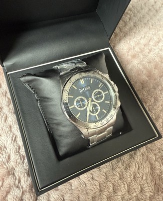 Hugo Boss 1513758 Men's Chronograph Watch 43mm Blue Stainless Steel ...