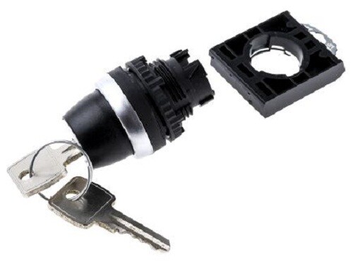 BACO 3-POSITION KEY SELECTOR SWITCH HEAD 22mm Cutout, Latching, 45 ...