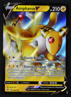 Pokemon Card Ampharos V 049/185 Vivid Voltage NM/M | eBay