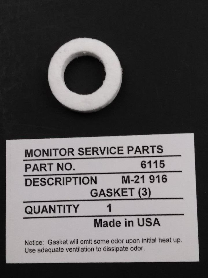 Monitor Heater Parts Igniter Gasket Set Part # 6115 & Part # 6354 ...