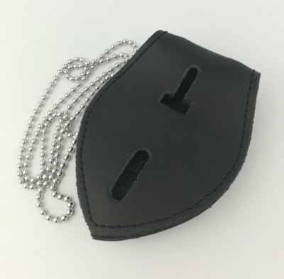 US Police Cosplay Metal Badge PU Leather Belt Clip Holder Cops Chains ...