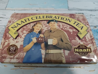 1995 Naafi Celebration Tea Tin Caddy Teabag Storage 50yrs After The End ...