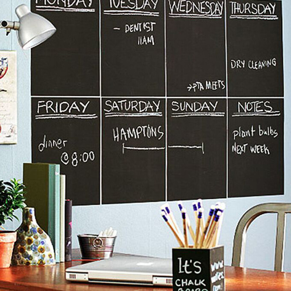 Blackboard 45 x 200cm Removable Wall Sticker Chalkboard Decal ...
