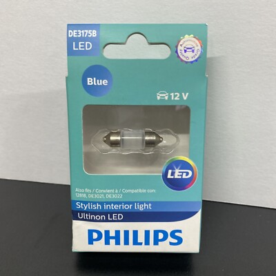 Philips Ultinon LED Light DE3175 Blue 10000K One Bulb Interior Dome ...