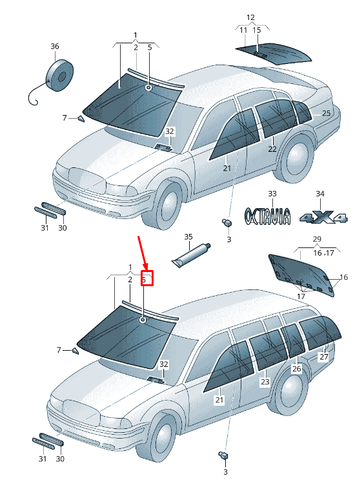 NEW SKODA OCTAVIA 5E MK3 INTERIOR MIRROR RETAINING PLATE 701845543 | eBay